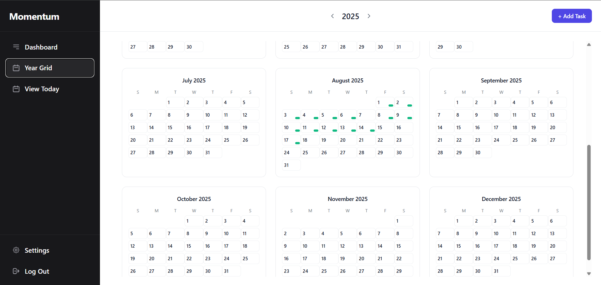 Momentum - Productivity App | Intelligent Task Tracking & Streak Building